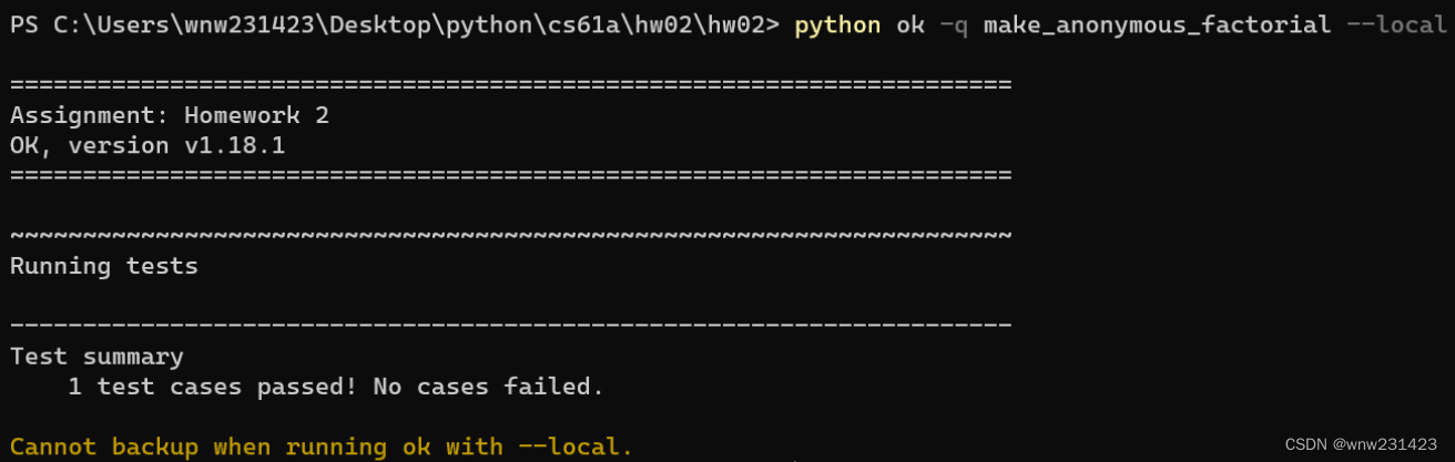 cs61a fall 2020 HW02 Q5:Anonymous factorial个人解答_cs61a fall 2020 anonymous factorial-CSDN博客