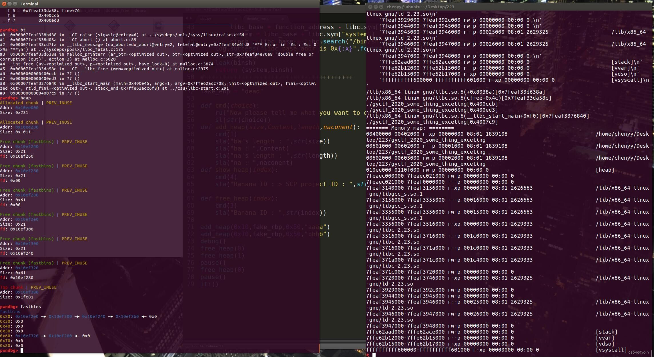 从gyctf_2020_some_thing_exceting复习double free机制（glibc-2.23源码分析向_ctf ...