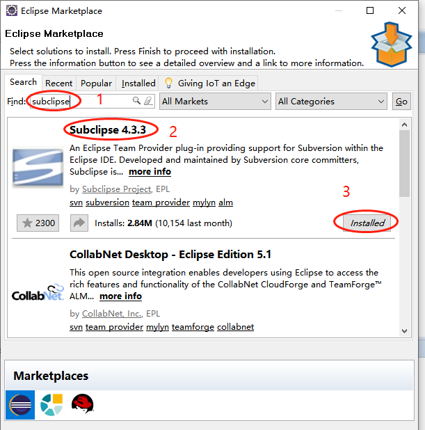 5分钟教会你用Eclipse：下载SVN+连接SVN资源库+下载代码_ecplise的svn连接器下载-CSDN博客