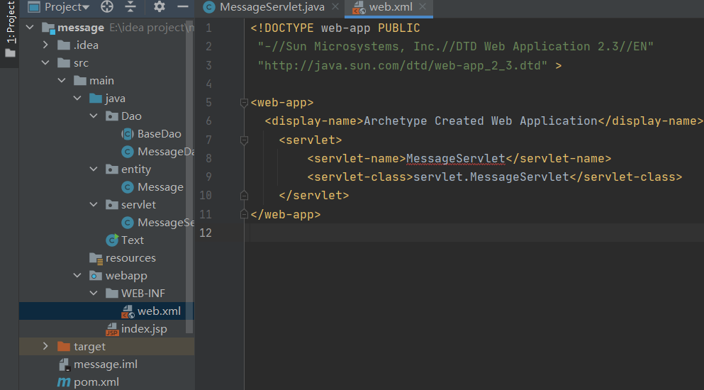 基于MVC的留言板项目——maven、JavaBean+Servlet+JSP_使用mvc开发模式(m-javabean,v-jsp,c-servlet)+jstl+mysql数据-CSDN博客