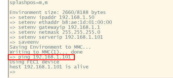 uboot网络操作解决：ARPRetry count exceeded； starting again ping failed； host 192.168.86.128 is not ...