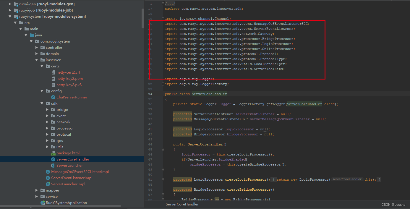 若依集成IM（推送系统）MobileIMSDK 实现服务器端代码_若依嵌套im项目-CSDN博客