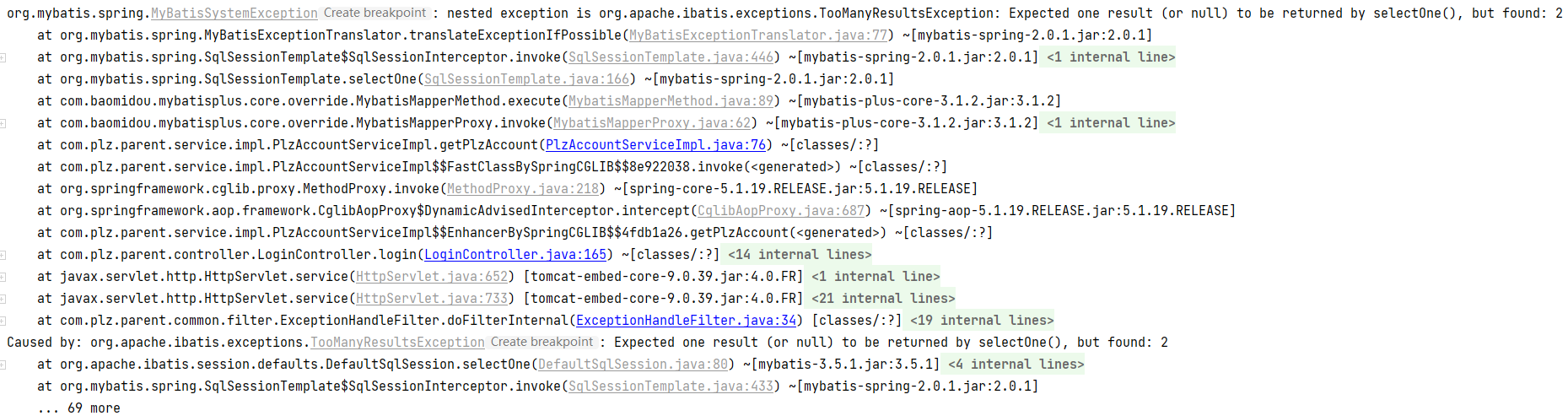 Nested Exception Is Orgapacheibatisexceptions 