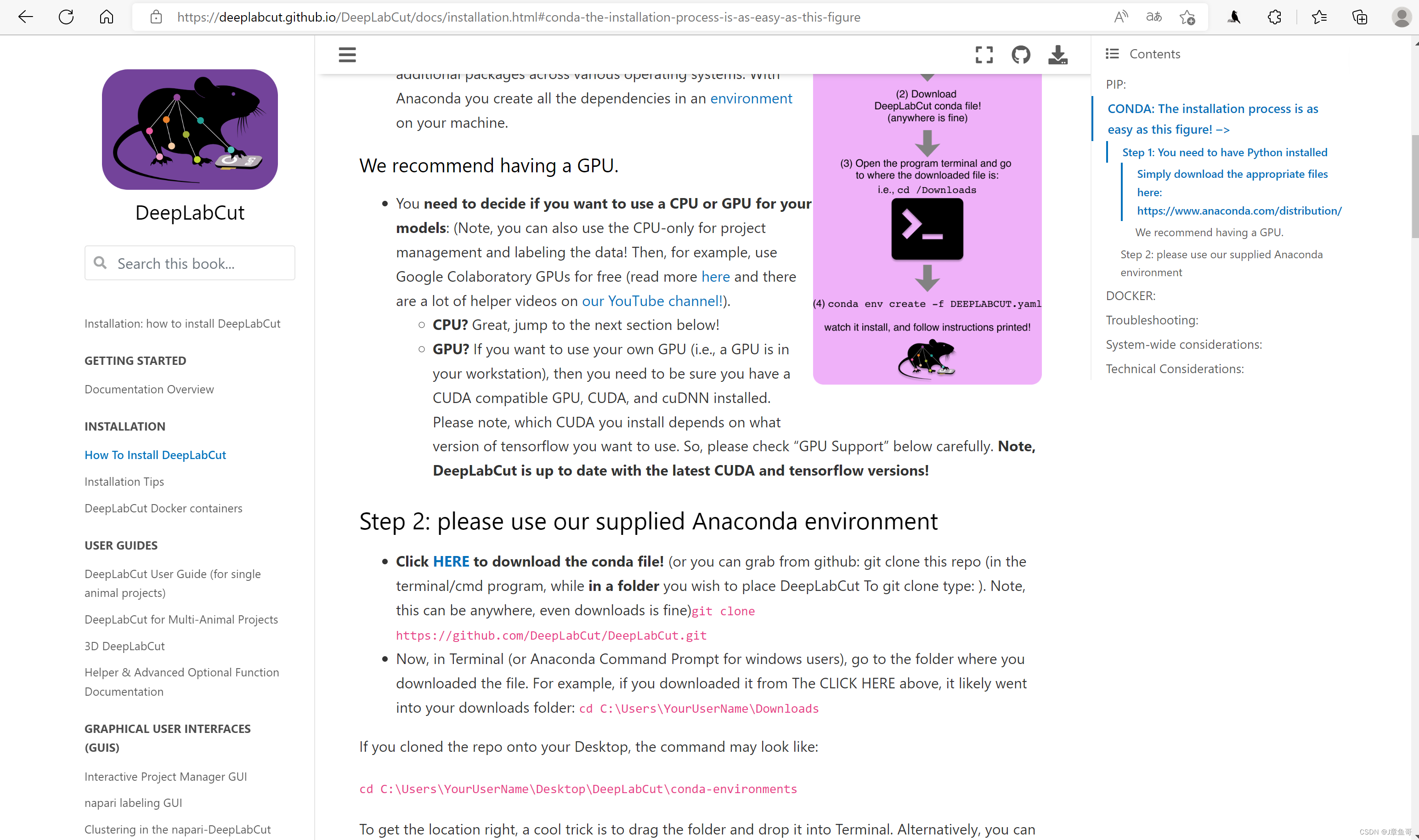 DeeplabCut安装教程（CPU）版-CSDN博客