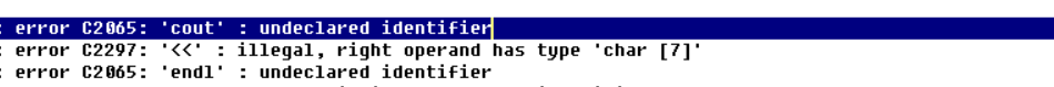 【c/c++问题总结】error C2039、 C2001、 C2146、C2297、 C2601、C2065、 C2660、 C2440-CSDN博客
