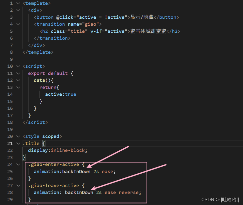 Vue过渡动画效果vue页面切换过渡效果哇哈哈的博客 Csdn博客