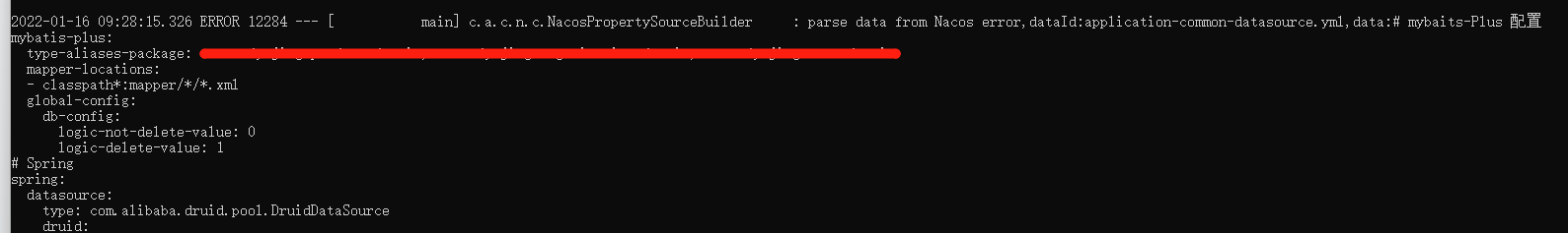 Nacos配置读取失败 parse data from Nacos error,dataId-CSDN博客