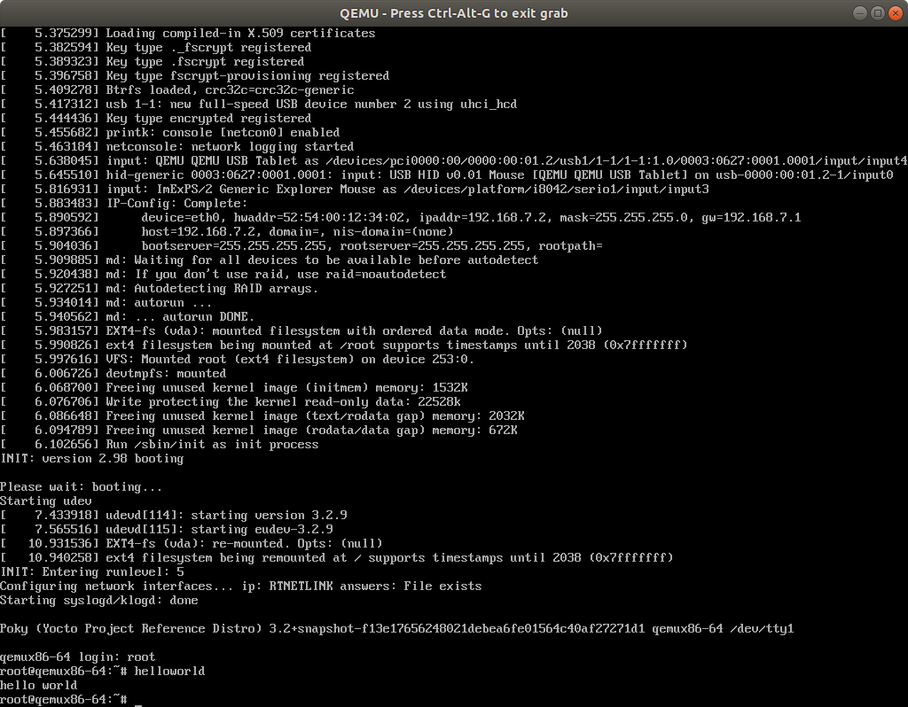 【Yocto】BitBake入门之镜像中的HelloWorld_bitbake helloworld-CSDN博客