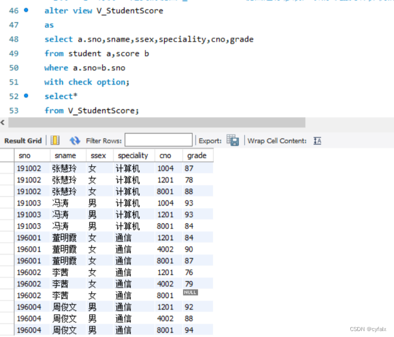 MySQL视图和索引-CSDN博客