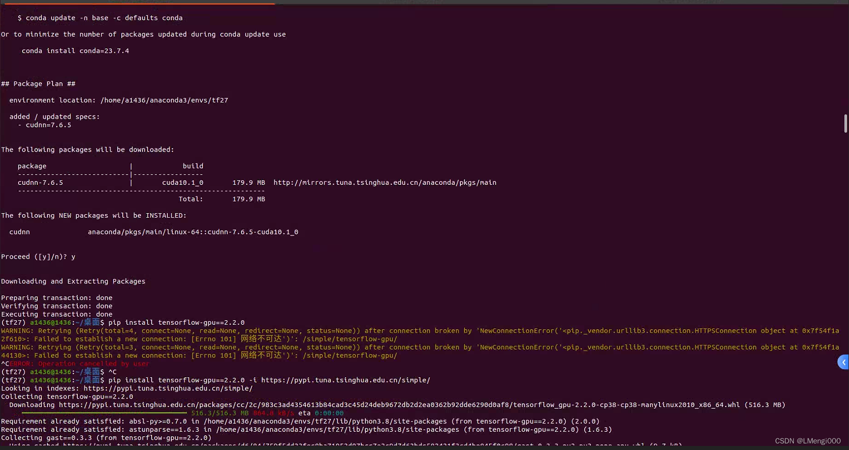 配置anaconda+安装cuda和cudnn+将cuda和cudnn配置到指定目录+使用cuda命令安装cuda和cudnn_conda 怎么指定使用本地安装的cudnn-CSDN博客