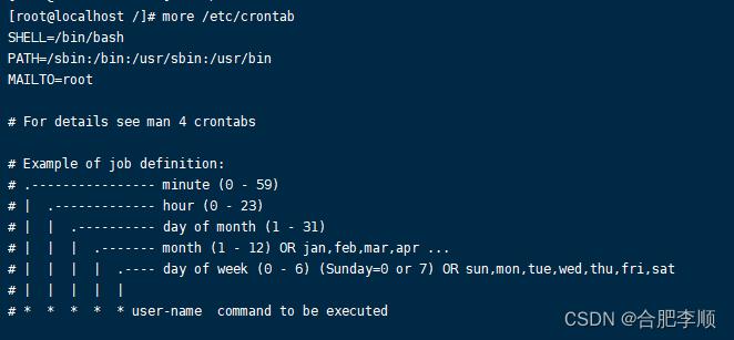 Centos7下crontab定时命令学习和使用 Centos Crontab Shun Li的博客 Csdn博客