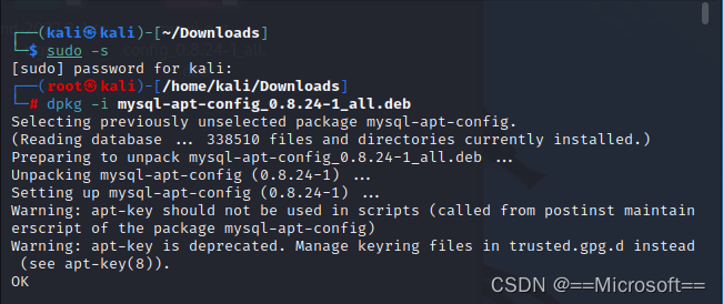 Kali 安装 Mysql_kali安装mysql-CSDN博客