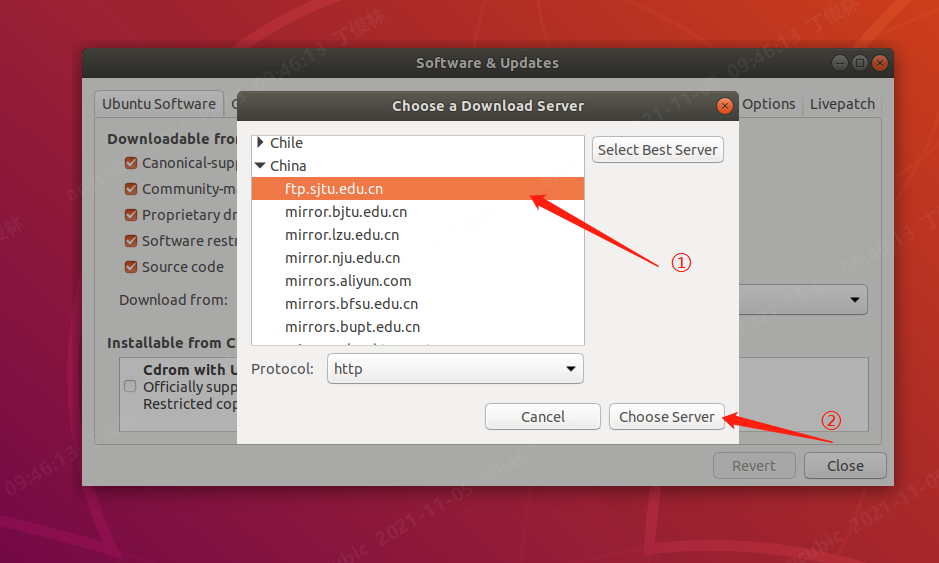 【初学linux】发现Ubuntu最简单的换源方式（快速更换国内源|图形化换源，一看就会） 时间：2021/11/5_ubuntu修改 图形化 ...