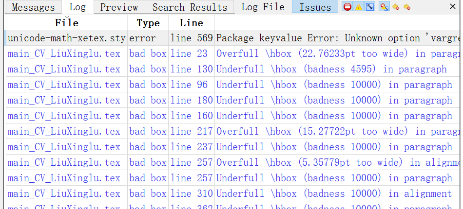 【LaTeX】报错：Package keyvalue Error: Unknown option ‘vargreek-shape‘ for package(keyvalue) unicode ...