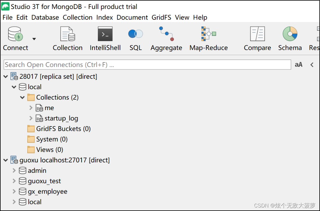 《非结构化数据存储与分析》实验六：MongoDB聚合操作和副本集创建_mogodb聚合操作实验报告-CSDN博客