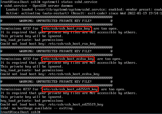 解决systemctl status sshd.service命令重启ssh服务报“Failed to start OpenSSH server daemon”错误-CSDN博客