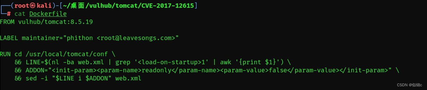 Tomcat任意写入文件漏洞（CVE-2017-12615）复现（详细完整原理篇，小白也能看得懂）_tomcat配置文件漏洞-CSDN博客