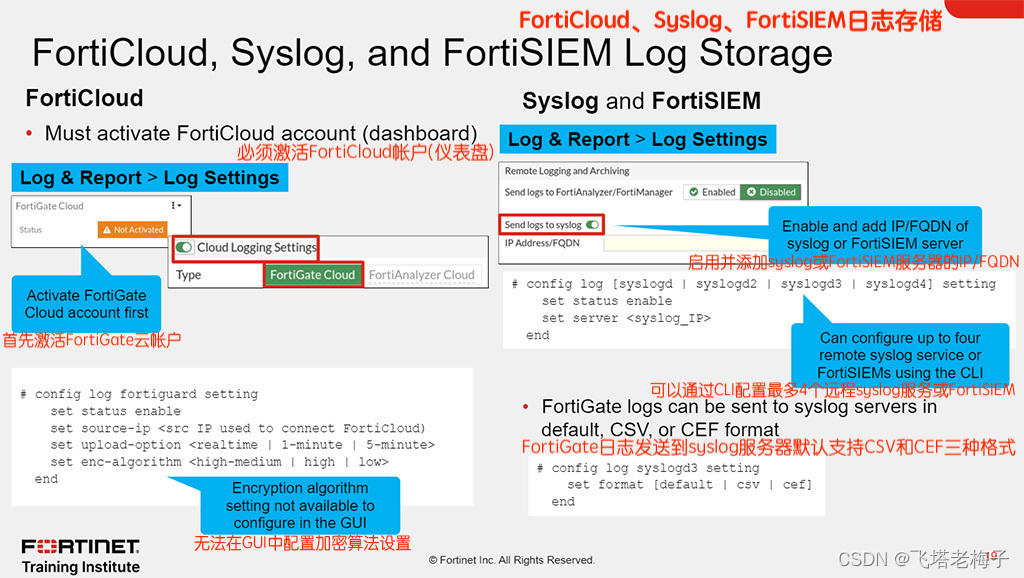 教程篇(7.2) 05. 日志记录和监控 & FortiGate安全 Fortinet网络安全专家 NSE4_fortigate配置文件保存-CSDN博客
