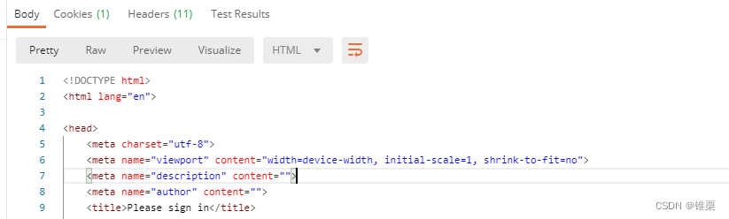 【Spring Security】Postman调用时无授权与CSRF验证_postman { "detail": "身份认证信息未提供。" }-CSDN博客