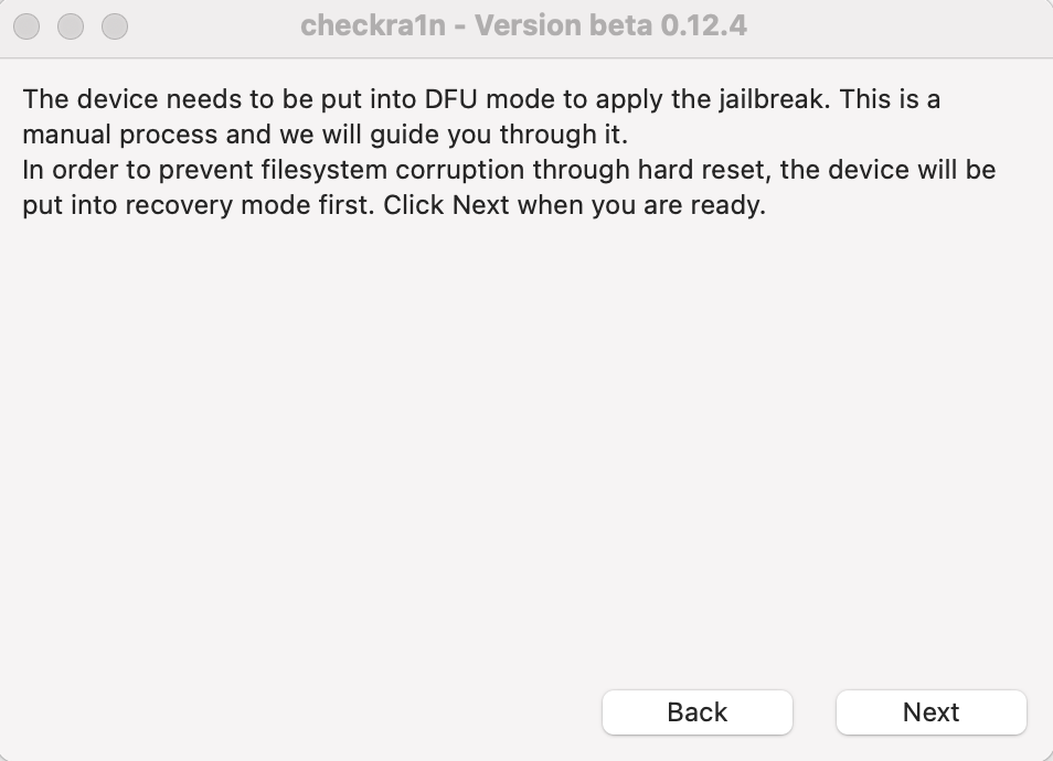 使用 checkra1n 越狱（非完美越狱）_checkra1n unable to fetch-CSDN博客