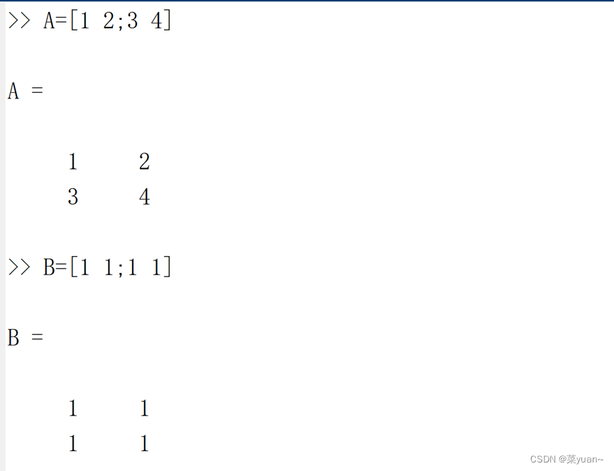 Matlab 基础笔记一数组的生成matlab生成数组 Csdn博客