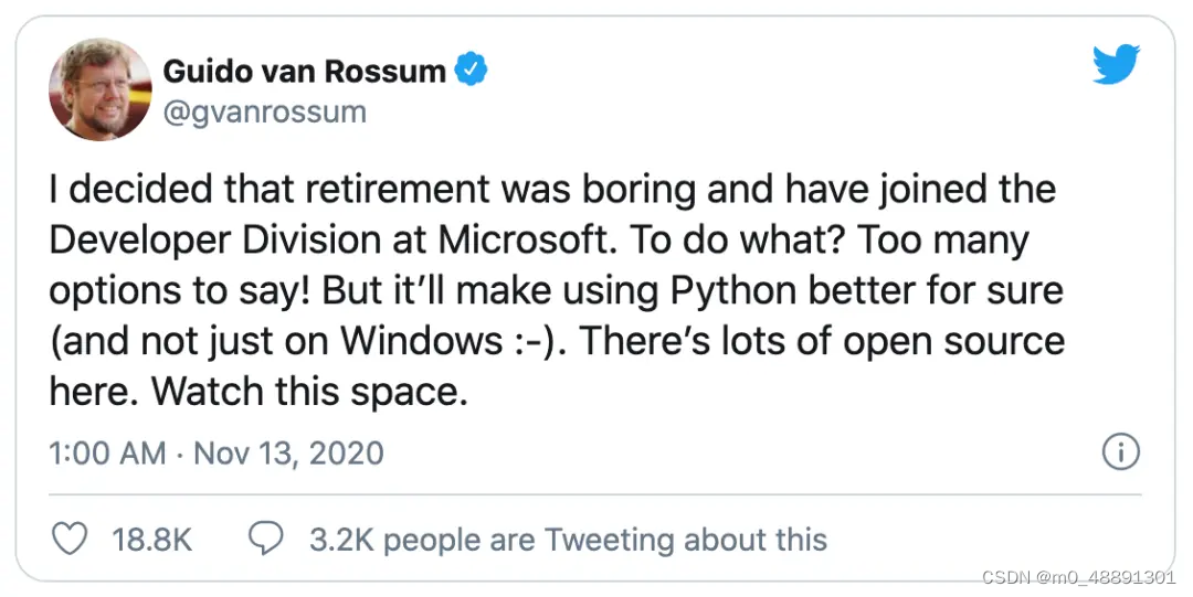 Python之父龟叔，曾被认为最不可能发明自己的编程语言 Csdn博客