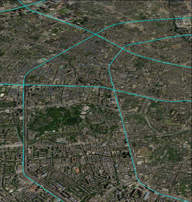 Cesium加载entities实体，包括文字标注,图标(动态缩放效果),线(尾迹线效果)，面(动态闪烁效果)，背景图，围栏(立体分层效果 ...