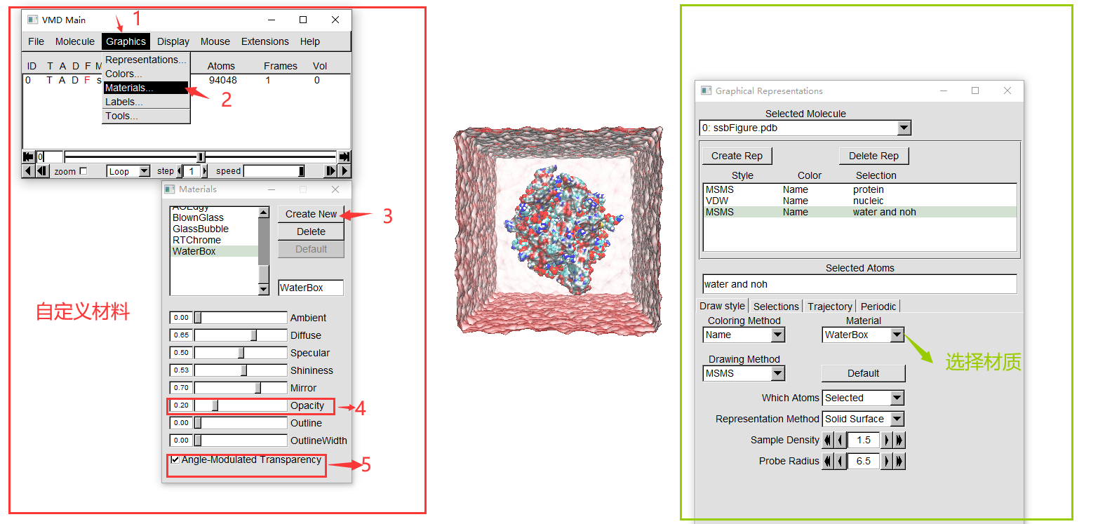 使用VMD中的Tachyon渲染出透明逼真的水盒子效果_vmd linux渲染_mt811的博客-CSDN博客