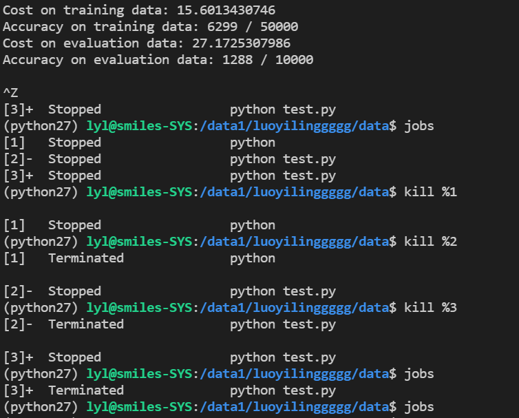 python ctrl+z挂起+之后的一系列操作（还原，杀掉等）_进程ctrl+z后怎么杀掉-CSDN博客