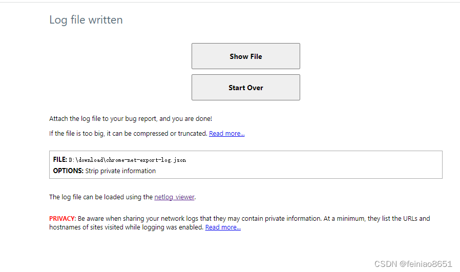 chrome自带的网络分析工具net-export_netlog viewer-CSDN博客