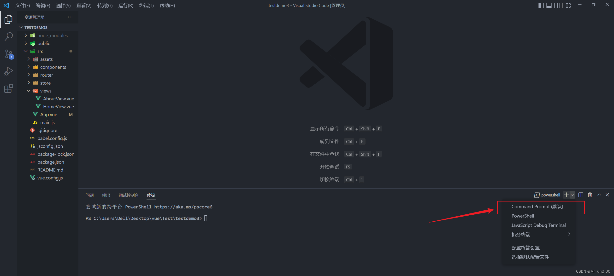 修改 VSCode 默认的终端为CMD的操作步骤_vscode终端改为cmd-CSDN博客
