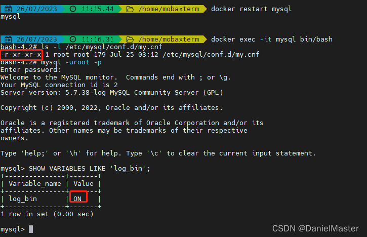 mysql: [Warning] World-writable config file ‘/etc/mysql/conf.d/my.cnf‘ is ignored._mysqld waring ...
