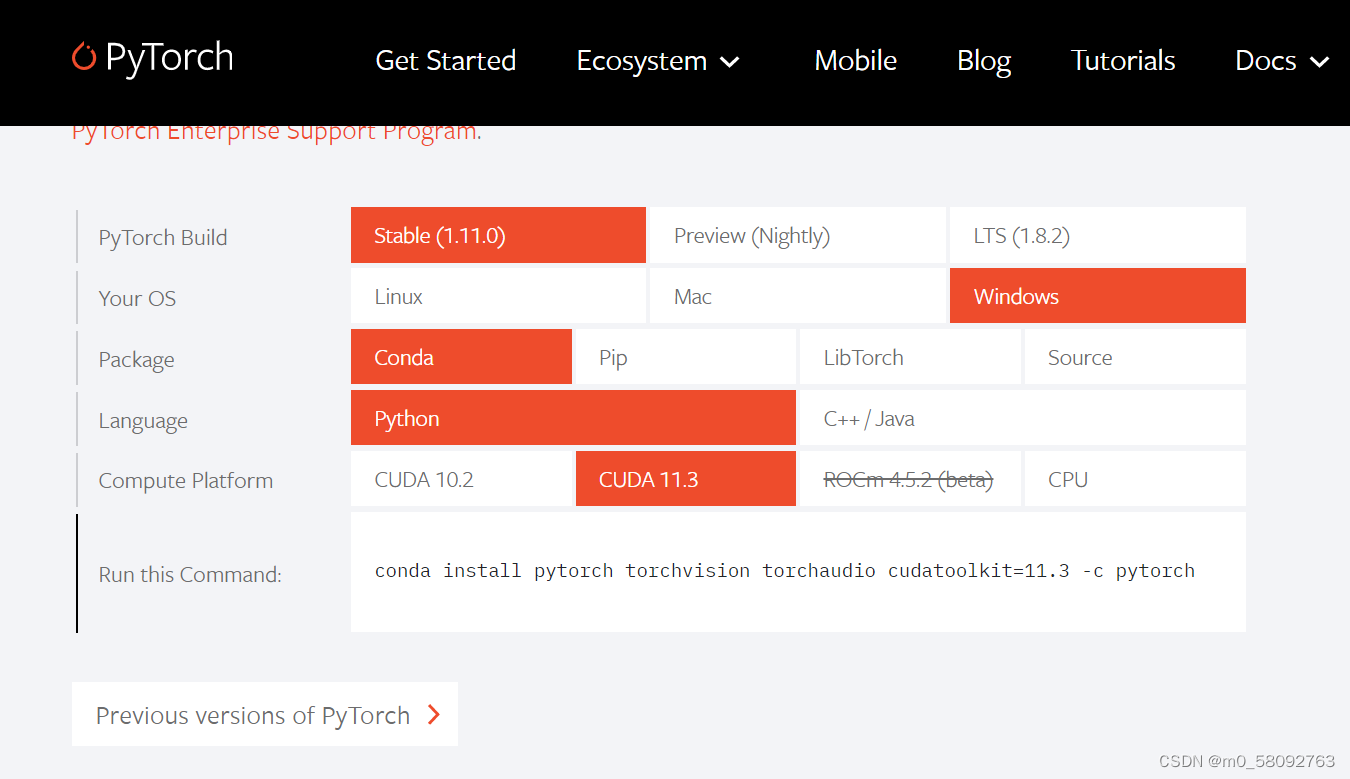 （萌新向很详细！）在Anaconda下安装Pytorch环境流程及问题总结_conda环境中安装touch库-CSDN博客