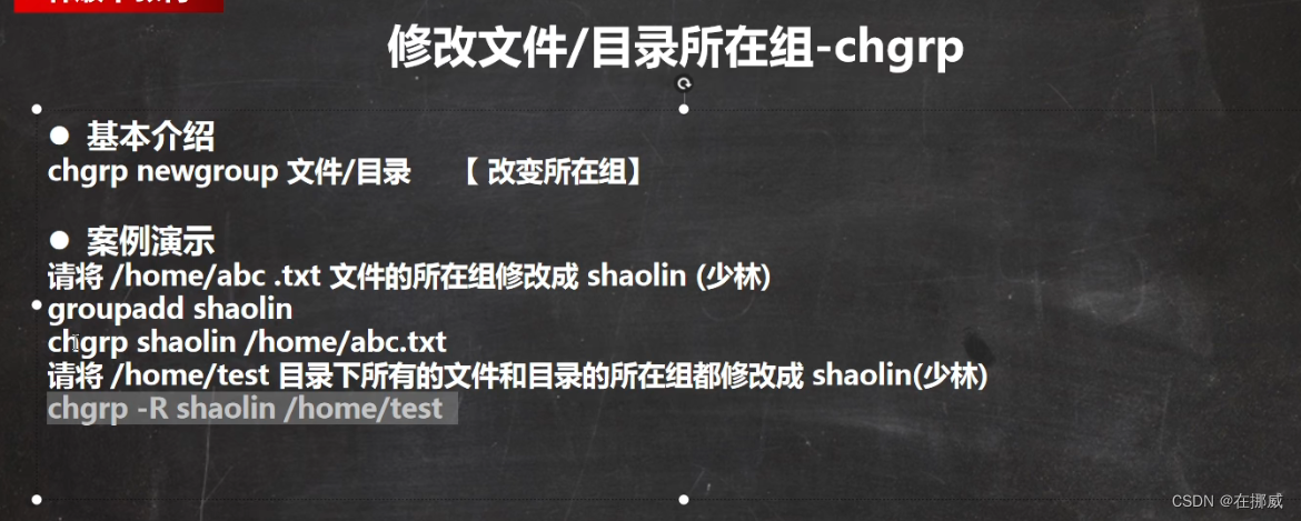 Linux命令之修改文件或文件夹所有者以及修改文件或文件夹所在组linux命令修改组和直接修改组文件 Csdn博客