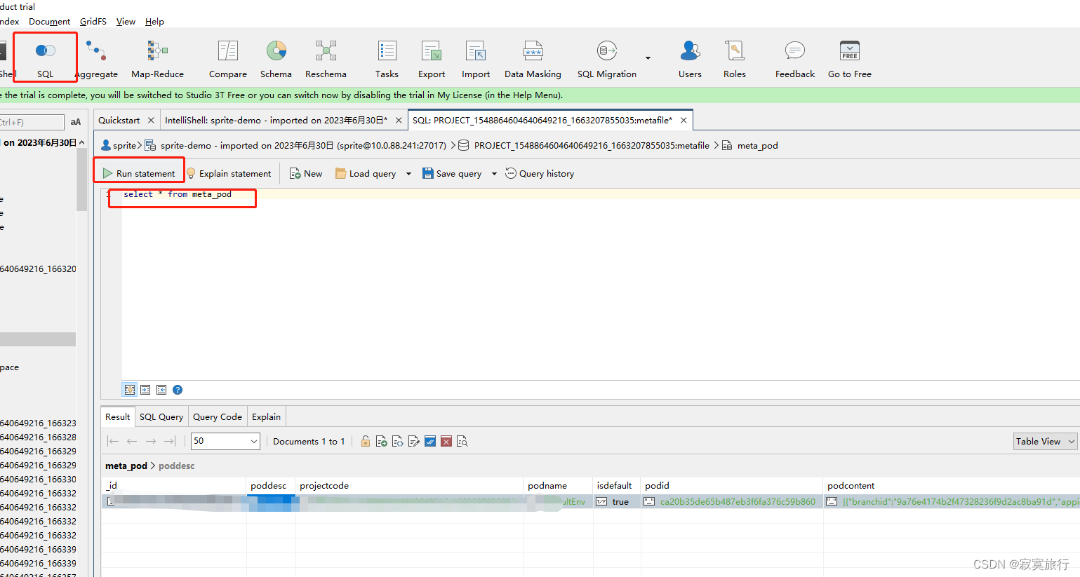 Mongo可视化工具studio 3t无限试用-CSDN博客