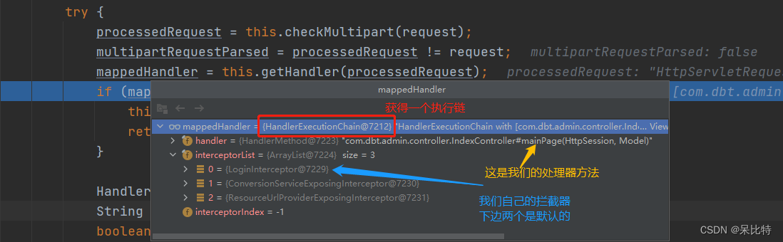 十一、拦截器运行原理_handlerinterceptor prehandle-CSDN博客