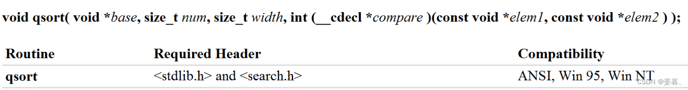 【c语言】--qsort快速排序【附模拟实现】-CSDN博客