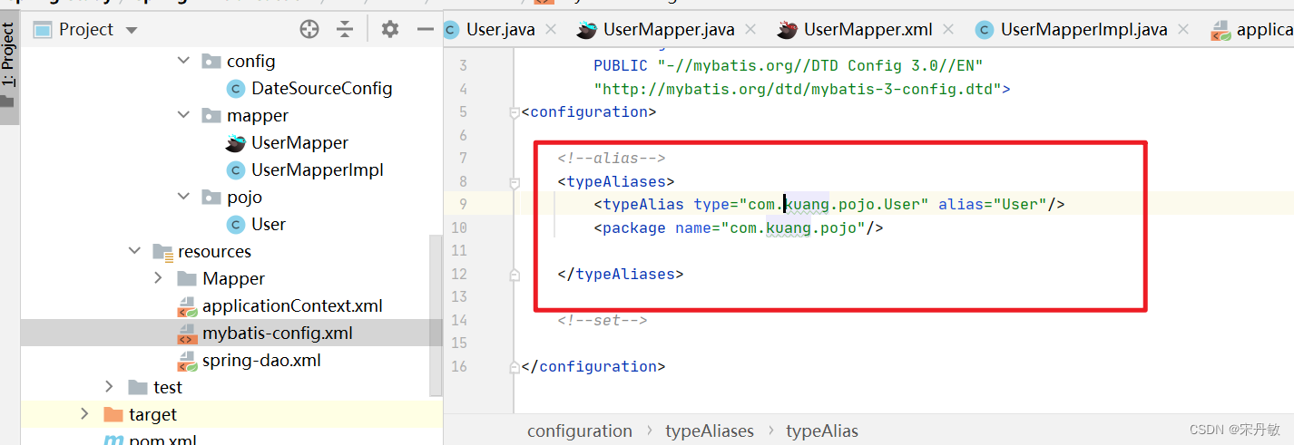 【问题解决】mybatis 类型不匹配两种解决办法 -Result type not match for select id=“selectUser“ srcType: com.kuang ...
