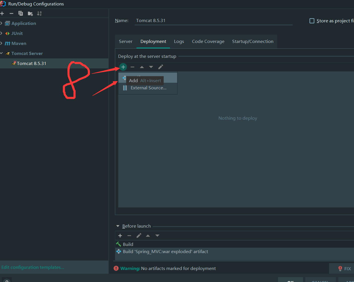 如何解决Idea导入项目中Configuration Error: deployment source ‘StudentSystem:war exploded‘ is not valid错误 ...