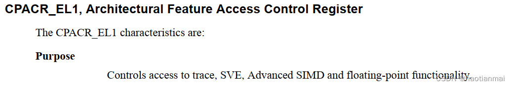 __cpu_setup注释_trapped access to sve, advanced simd or floating p-CSDN博客