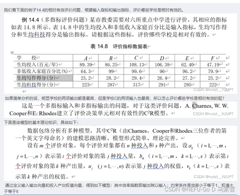 从零开始的数模(二十四)数据包络分析与数据包络分析有关的计算题 Csdn博客 2006