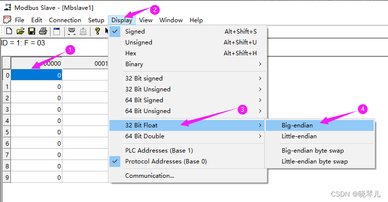Modbus Slave设置寄存器的值为浮点数_modbus设置浮点型-CSDN博客