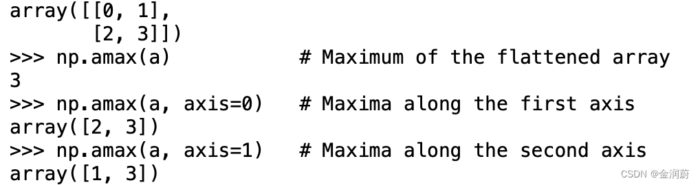 Numpy中npmax用法的详细解释（误区）（axis1axis0 Csdn博客 