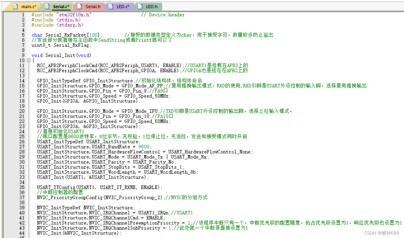 HC06蓝牙模块来点亮stm32GPIO口外设(以点亮三个LED灯为例)_stm32与hc06蓝牙模块-CSDN博客