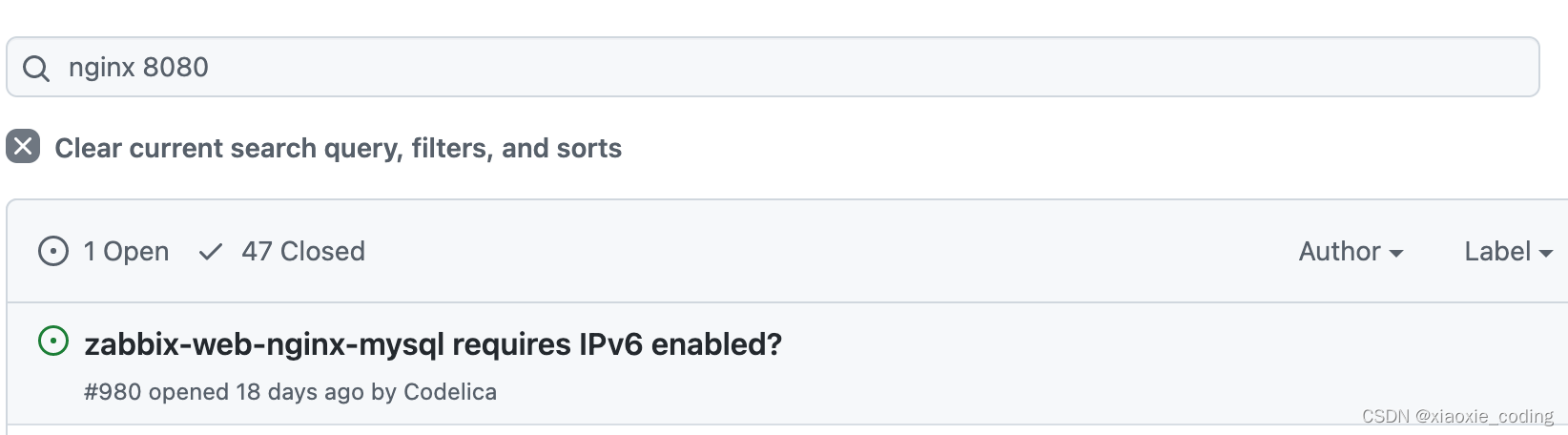 zabbix-web-nginx-pgsql 镜像启动失败，报错 socket() [::]:8080 failed_nginx: [emerg] socket() [::]:8080 ...