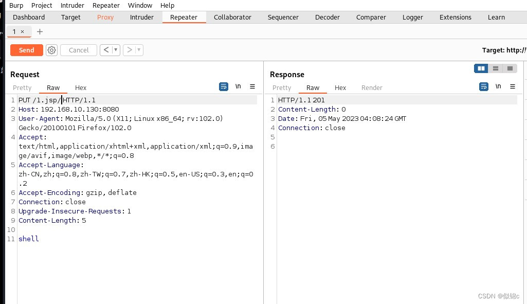 Tomcat任意写入文件漏洞（CVE-2017-12615）复现（详细完整原理篇，小白也能看得懂）_tomcat配置文件漏洞-CSDN博客