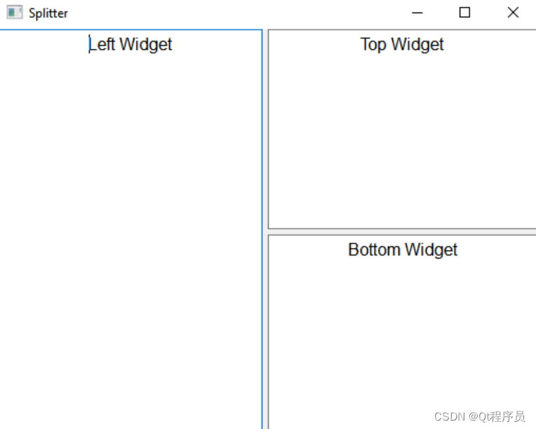 Qt5布局管理（一）—QSplitter分割窗口类_qt 拆分窗口-CSDN博客