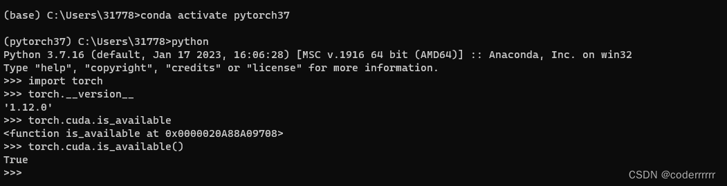 从0开始下载anaconda配置环境安装cuda和pytorch安装cudatoolkit Csdn博客 