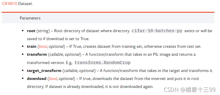 Pytorch学习笔记(四) Torchvision中数据集以及dataloaderdatasets Train的true和false Csdn博客 8794