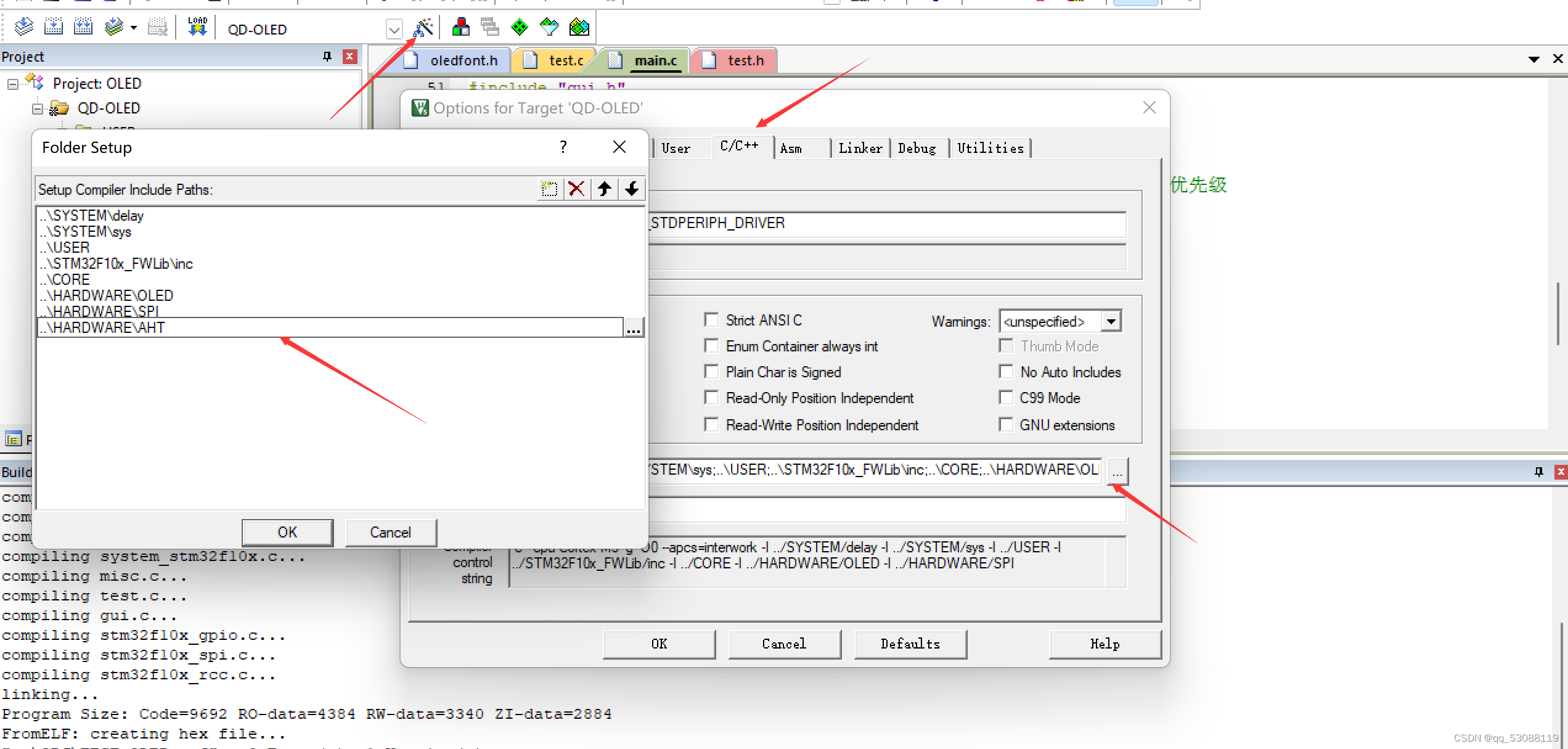 STM32F103基于SPI接口的OLED显示数据_stm32f103电压采集oled-CSDN博客